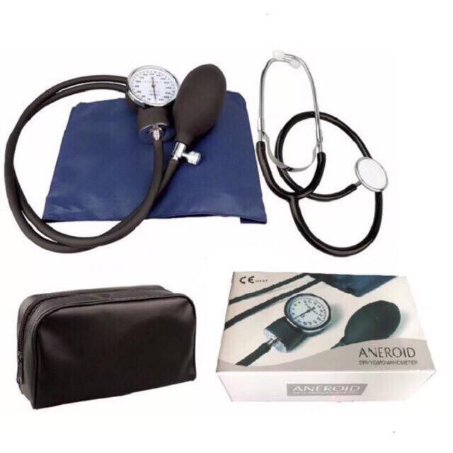 Blood Pressure Stethoscope Meter Home Aneroid Monitor Cuff ...