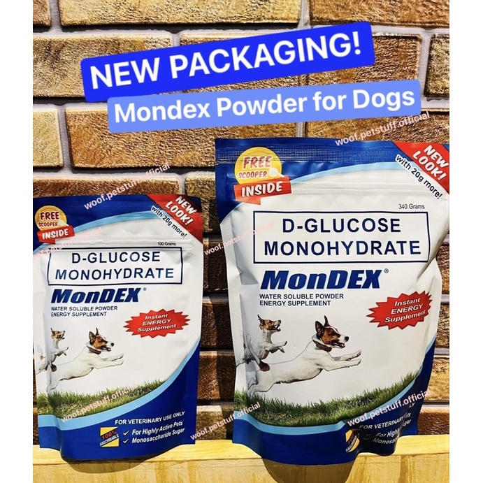 Mondex Dextrose Powder (D-Glucose Monohydrate) for Dogs Cats Birds ...
