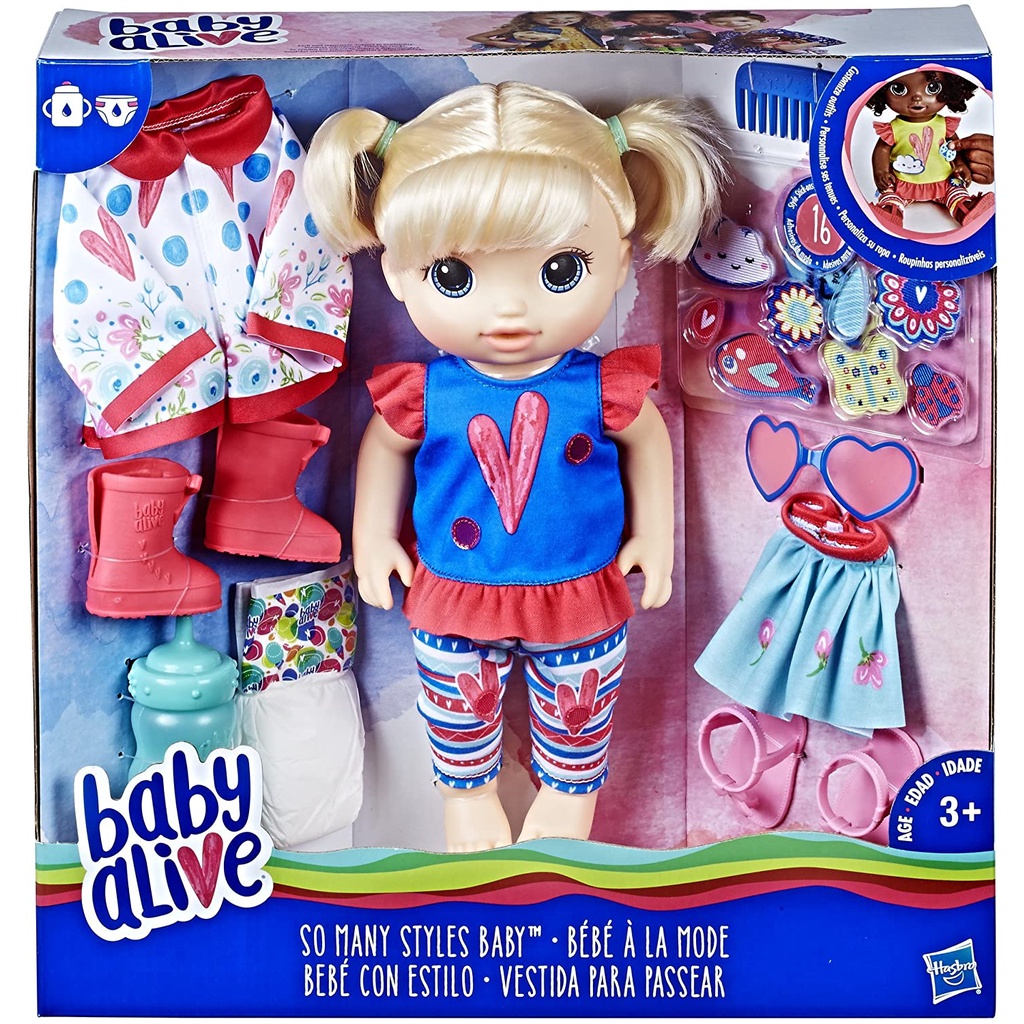 Baby Alive So Many Styles Baby (Blonde Straight Hair Doll) E2101 ...