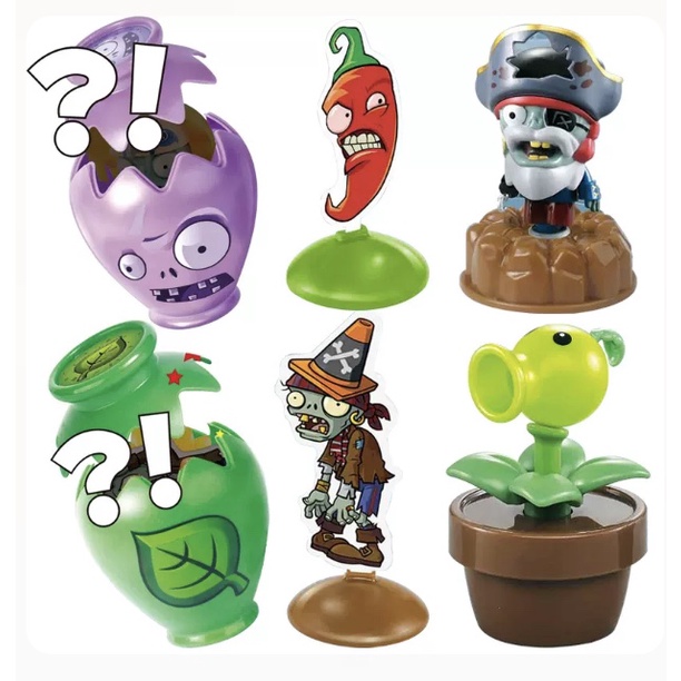 Toyhouse Plants Vs Zombies Toy Surprise Jar Blind Box Smash Jar Knock ...