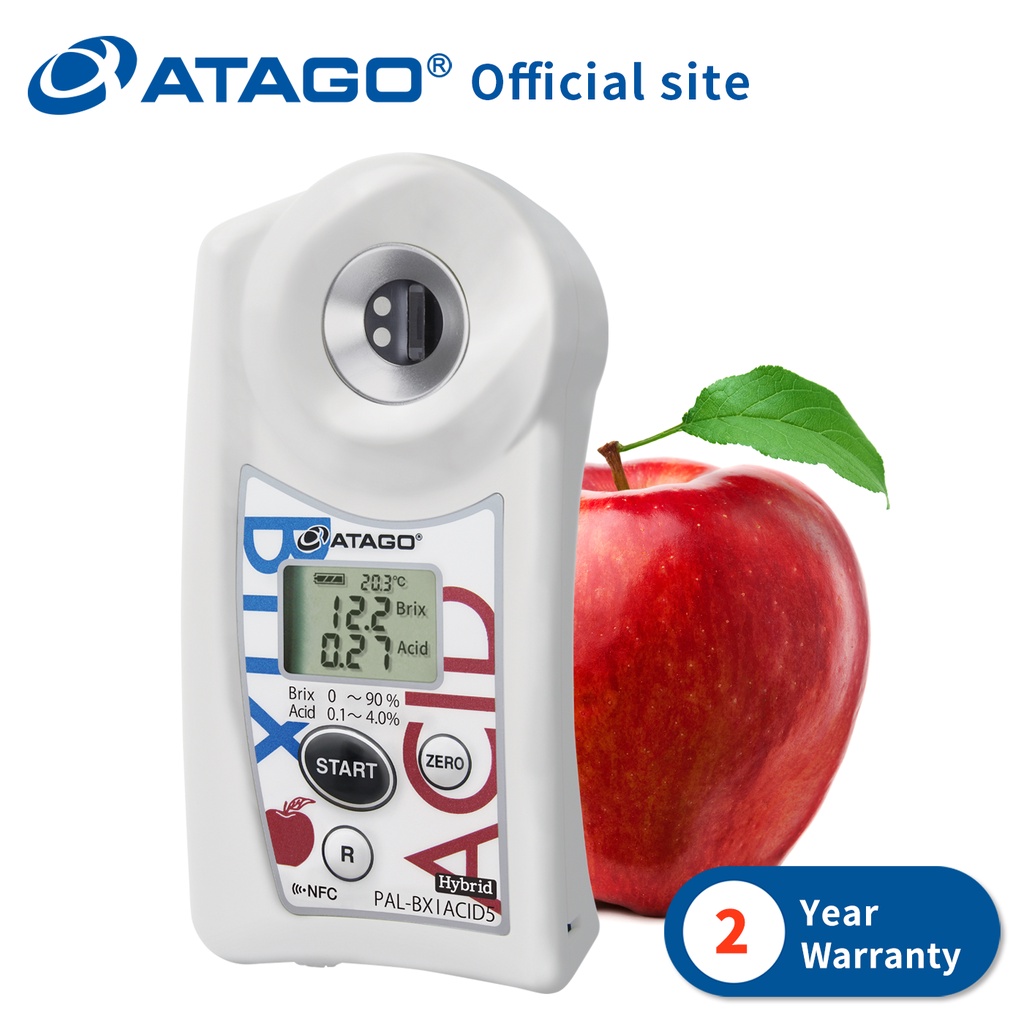 ATAGO Digital Pocket Brix-Acidity Meter (Apple) PAL-BX/ACID5 Master Kit ...