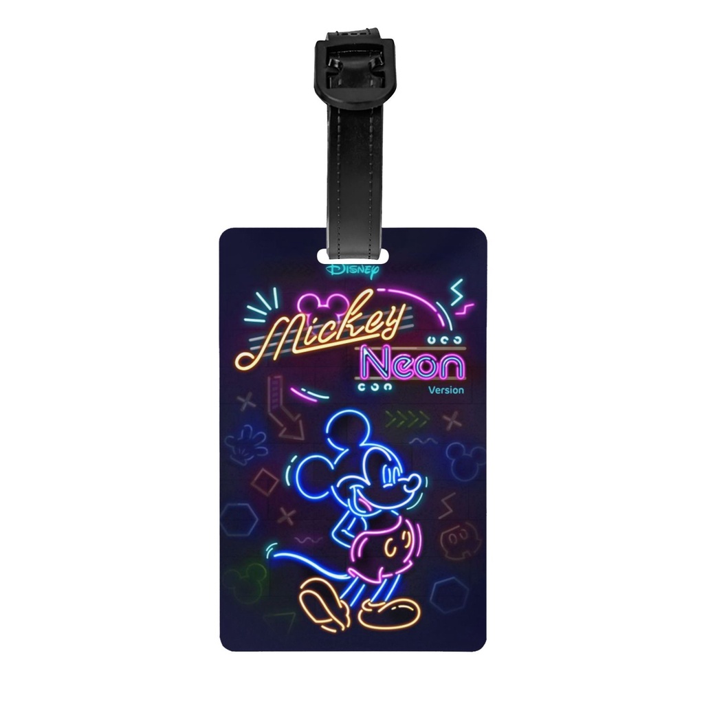 Mickeys Mouse Cartoon Pvc Rubber Soft Luggage Tag Adjustable for Travel ...