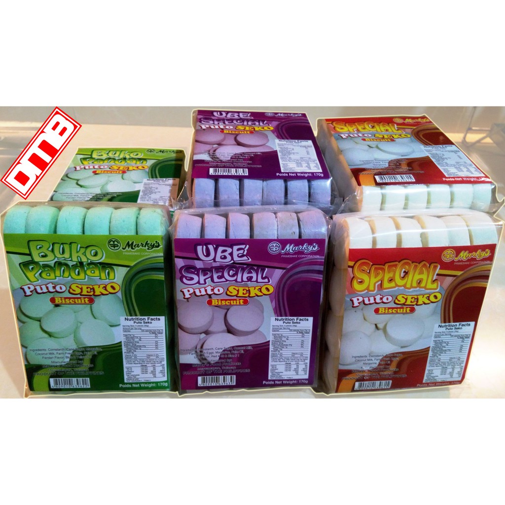 Special Puto Seko / Seco Biscuit 170g (24pcs/pack) - Flavors: Buko ...