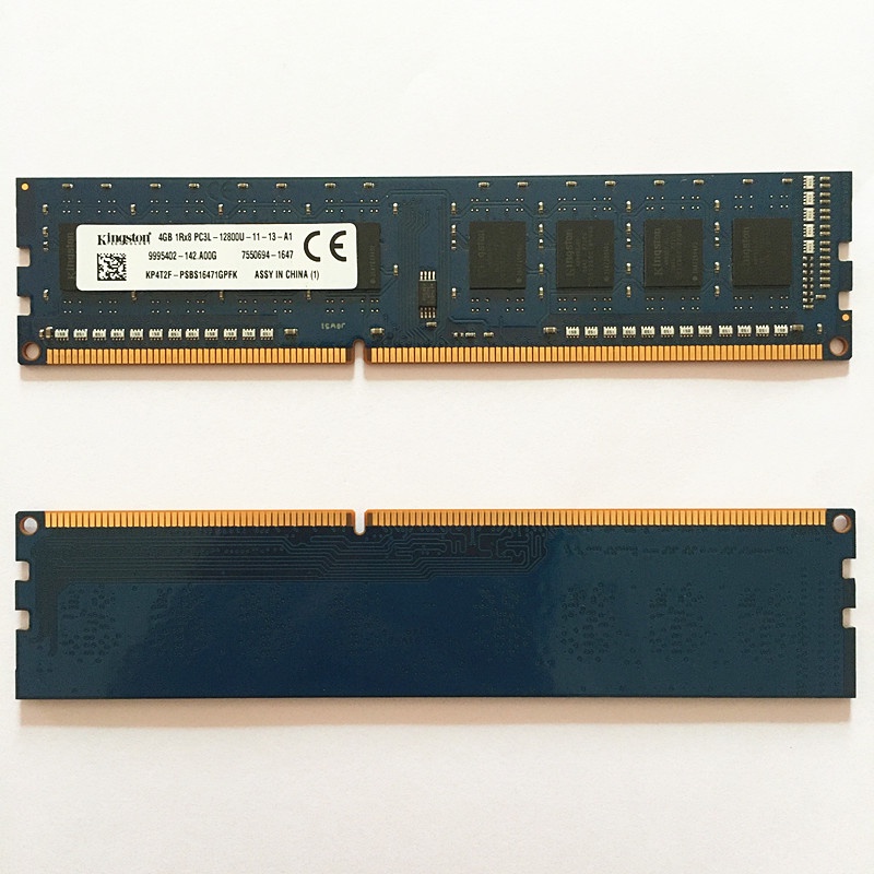 Kingston DDR3 RAMs 4GB 1600MHz desktop Memory DDR3 1Rx8 PC3L-12800U-11-12/13-A1 DDR3 4GB 1600 ...