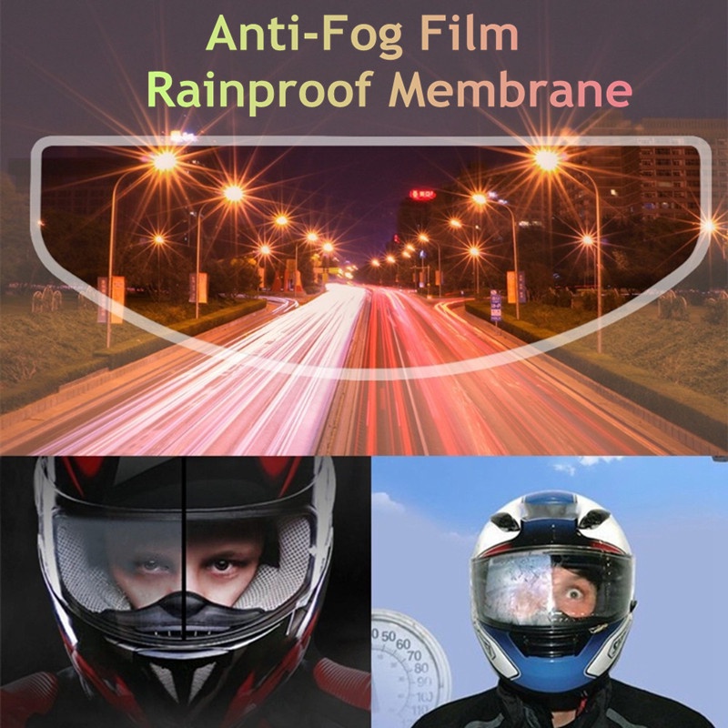 Motorcycle Helmet Clear Rainproof Film Anti-Fog Patch Membrane For ...