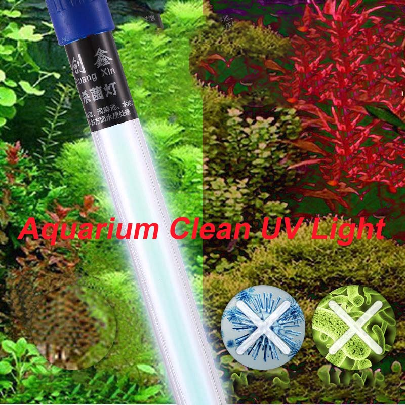 AQUARZOO Aquarium Clean Light UV Sanitizer Submersible Light Waterproof ...