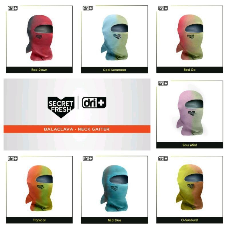 Dri Plus SFDMBALA1101 Men's Moisture Wicking Balaclava X Secret Fresh 1 ...