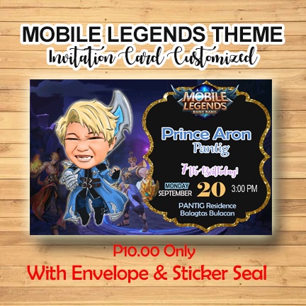 Ml Theme Invitation Card Customized | Shopee Philippines