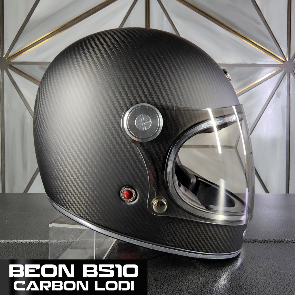 Beon B510 Carbon Helmet, Retro Style Helmet, Pure Carbon Helmet, Light ...