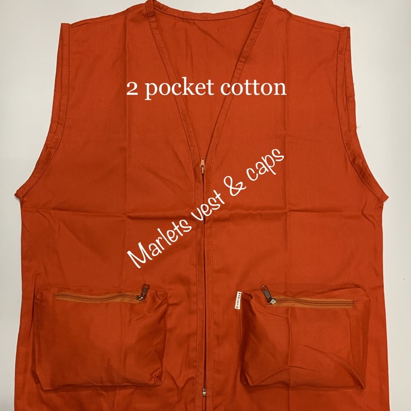 Vest Chaleco 2 pockets Cotton mens unisex Election Toda Brgy. Tanod vest chaleco two pocket ...