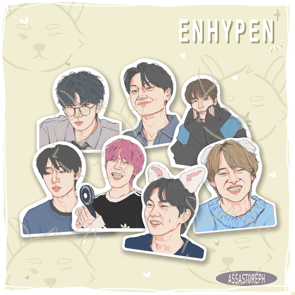 ENHYPEN Cute Sticker Art Print Fanart | Assastoreph | Shopee Philippines