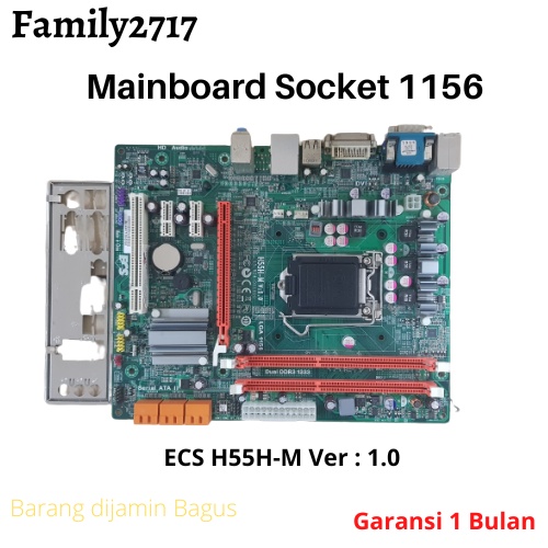 Mainboard H55H ECS socket 1156 Ddr3 | Shopee Philippines