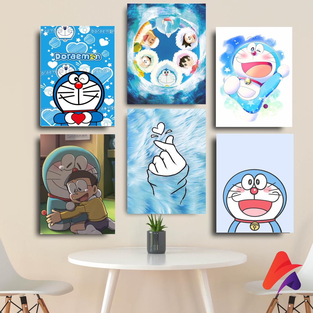 KAYU HIASAN DINDING Apolito 15X20 DORAEMON CARTOON WALL DECORATION WALL ...