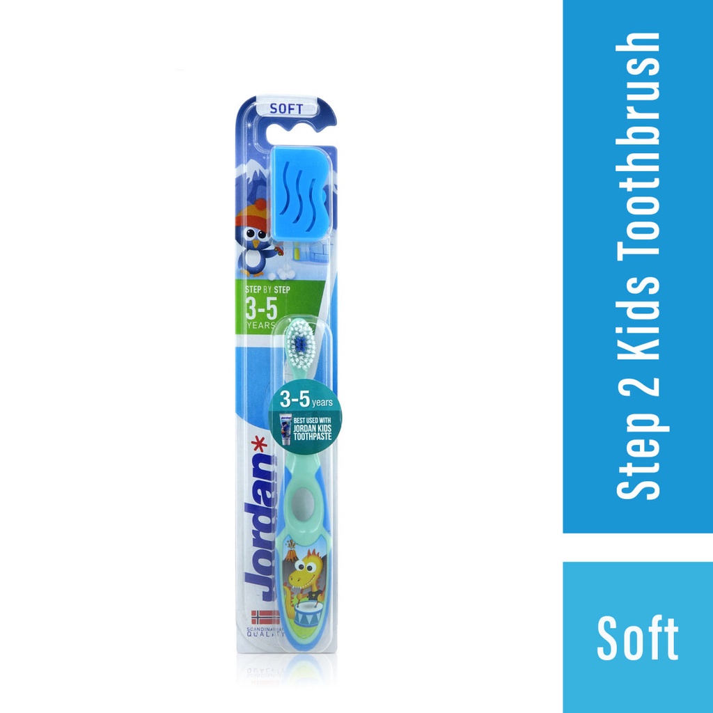 JORDAN Step 2 Kids Toothbrush with cap (for 3-5 yo) | Shopee Philippines