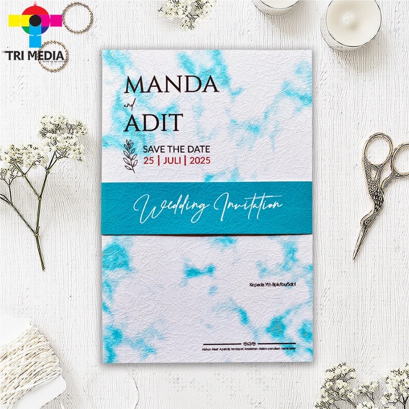 Softcover Textured Wedding Invitation, Minimalist (WCB) | Shopee ...