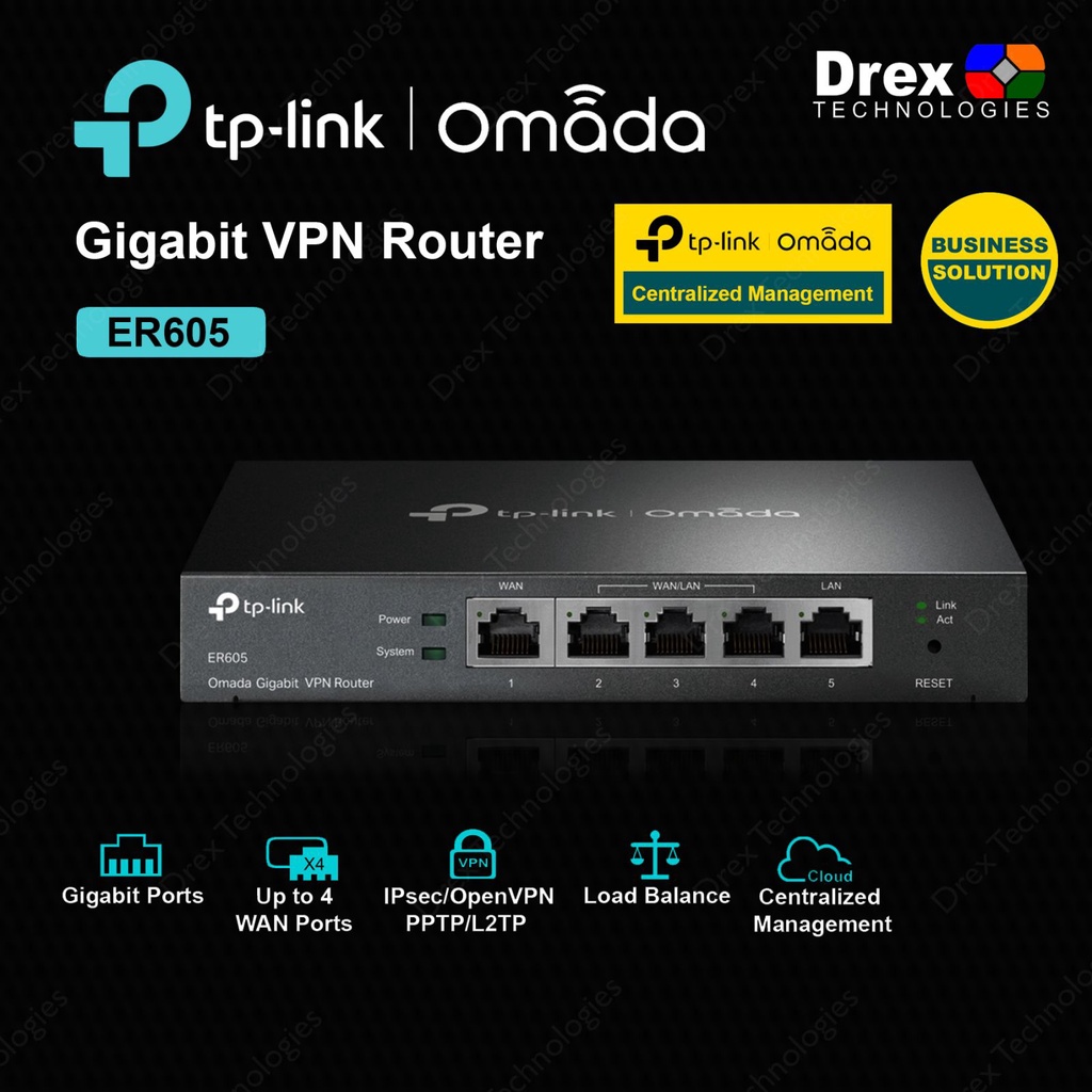 TP-LINK TL-ER605 Gigabit VPN Router Omada | Shopee Philippines