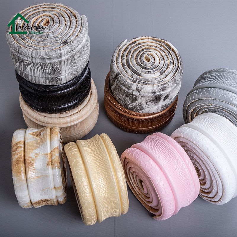 3D Wall Border Waterproof Wall Skirting Wall Sticker Self-adhesive ...