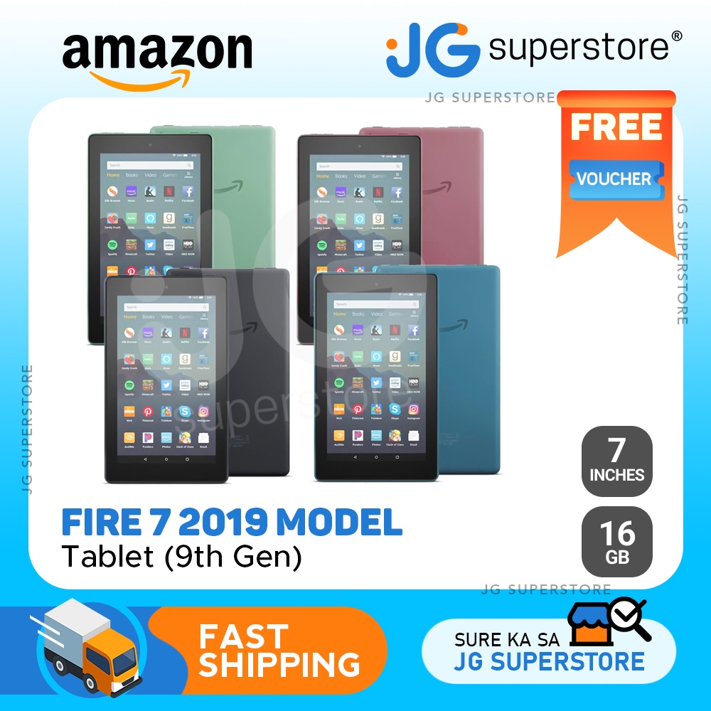 Amazon Fire 7 Tablet 7-Inch Display Available in 16GB and 32GB - 9th ...