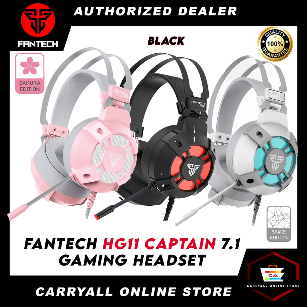 FANTECH HG11 Captain True 7.1 Surround Sound Gaming Headset with Noise ...