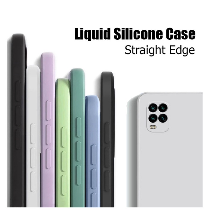 Realme XT X2 X K3 New Luxury Square Liquid Silicone Soft Case Realme 5 ...