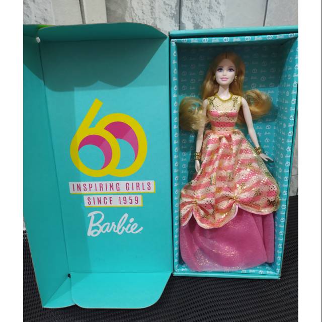 Barbie ptmi 60th Anniversary Inspiring Girls Since 1959 Birthday Doll ...