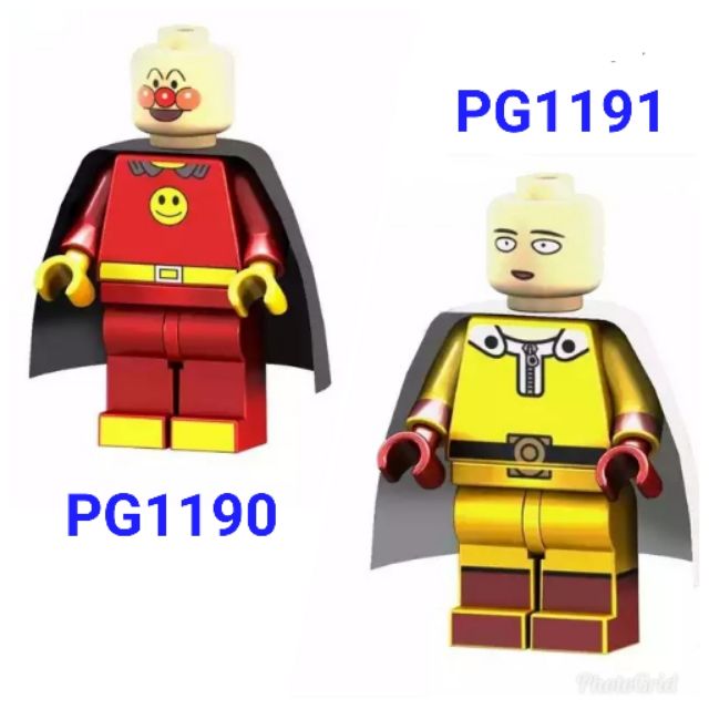 PG1190 & 1191 Anpanman & One punch man mini figures | Shopee Philippines