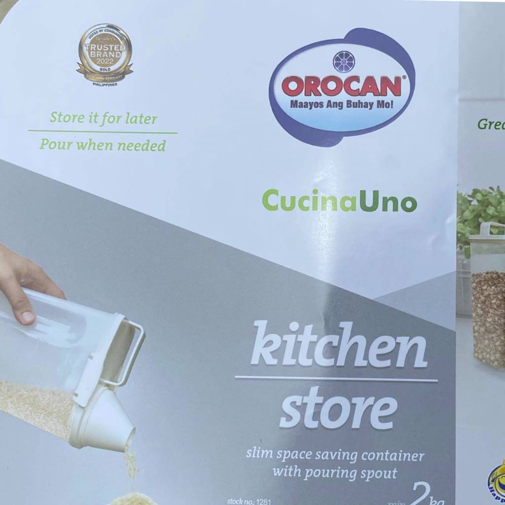 Orocan 2kg Kitchen Organizer Cereal Dispenser, Dog Cat Food, Laundry ...