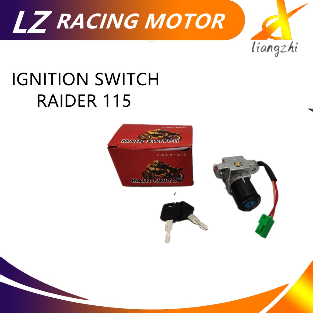 MOTORCYCLE PARTS IGNITION SWITCH OEM QUALITYW/ KEY FOR RAIDER 115 ...