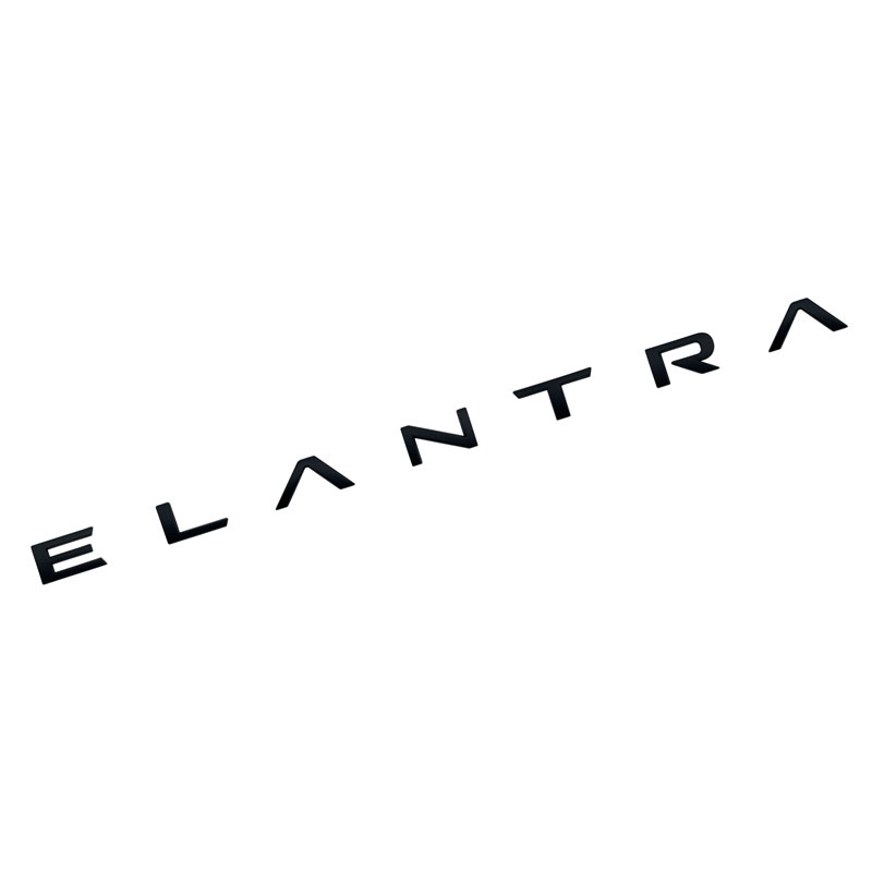 Car ABS Decor ELANTRA Letter Logo Sticker Rear Bumper Tail Trunk Rear ...