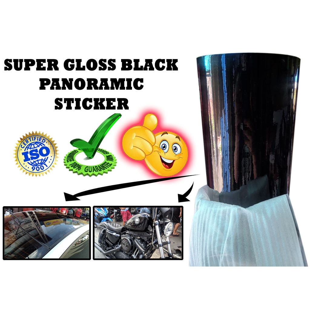 STICKER GLOSSY BLACK !!! High Quality !!! [[ Philippine Stock ...