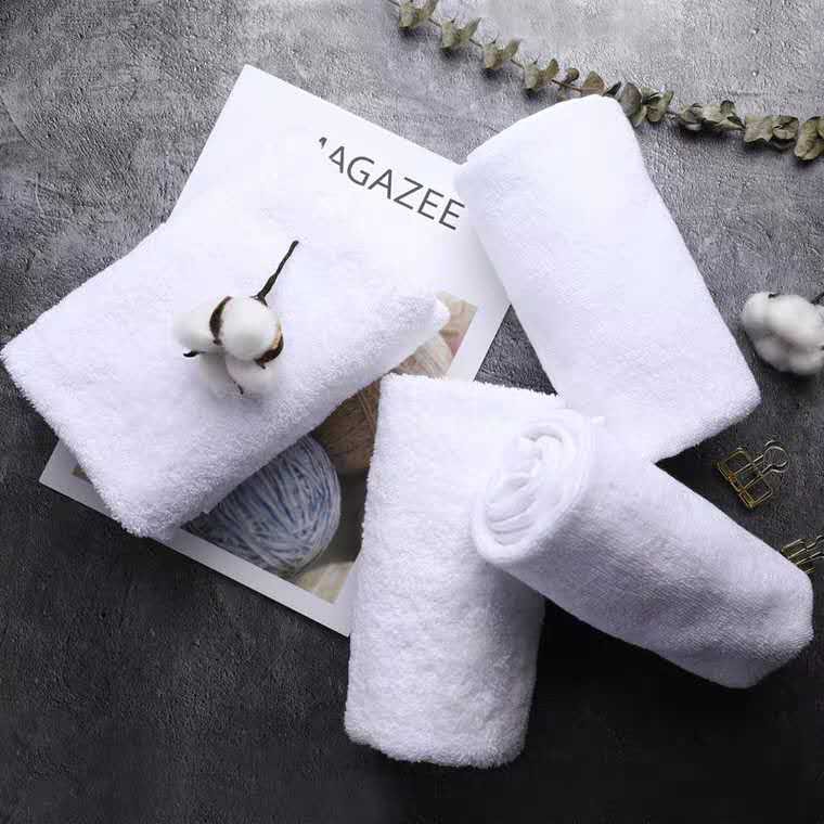 12PCS Good Quality thicker Cotton Plain White Hand Towel(30x50cm ...
