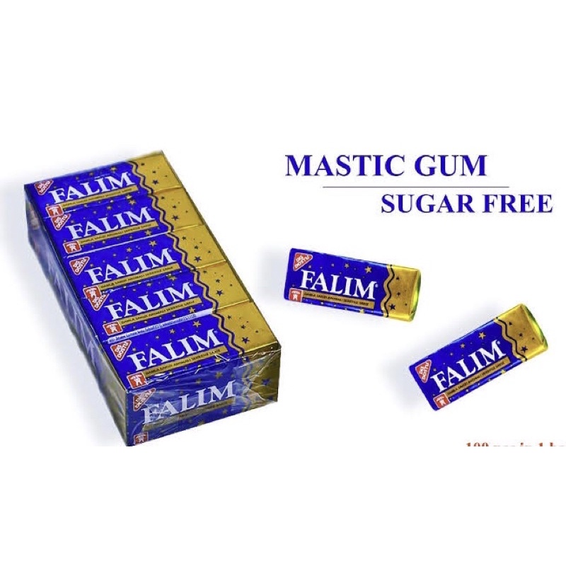 Falim Sugar Free Chewing gum-Damla Sa kizli/mastic gum Unsweetened Very ...