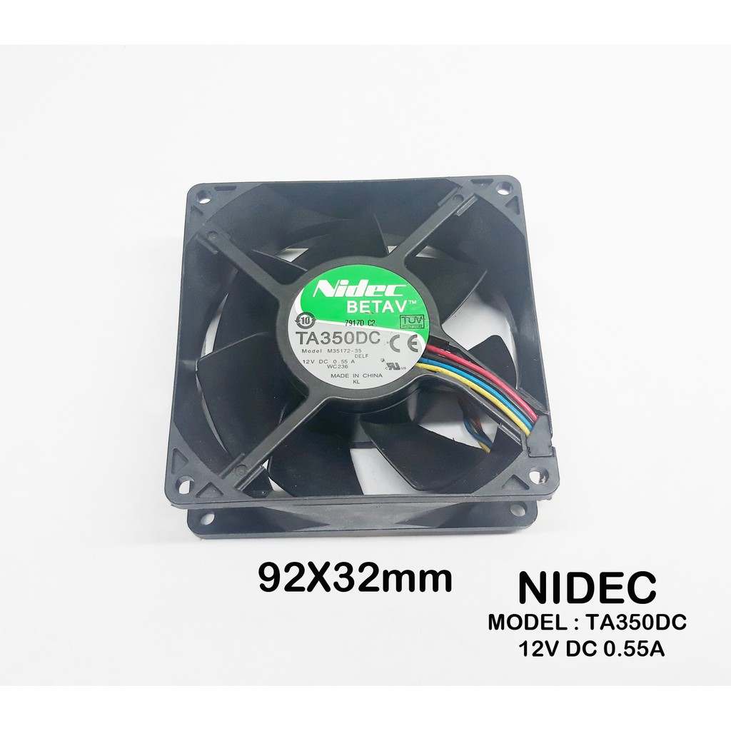 DIY High pressure Blower/Fan NIDEC 92x32mm 12V 0.55A | Shopee Philippines