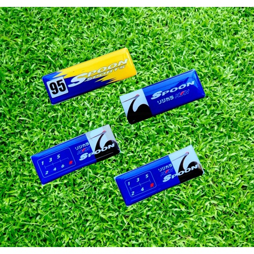JDM Spoon Sport Resin 3D Sticker Emblem Badge DIY Car Body Side Mirror ...