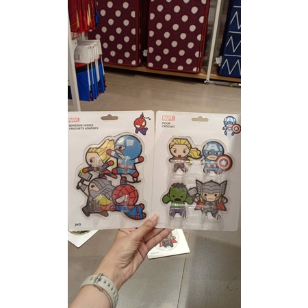 Miniso X Marvel Hook contains 2 pcs | Shopee Philippines