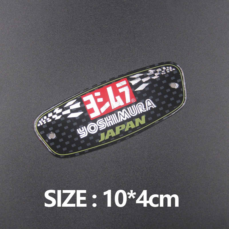 Yoshimura Muffler Decal Heat Resistant 3D Aluminium Akrapovic Emblem ...