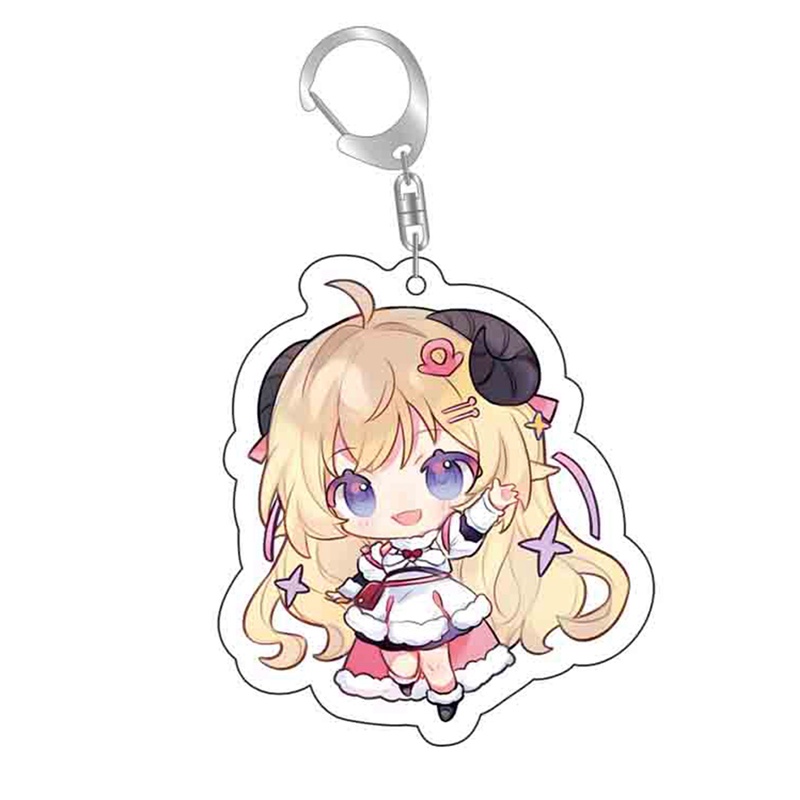 Cute Hololive Vtuber Q Version Figure Keychain Inugami Korone Shirakami ...