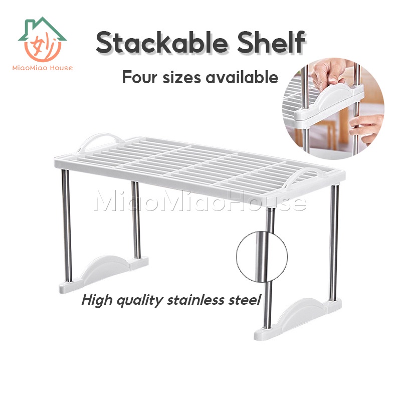 Stackable shelf Multi-Layer Shelf Storage shelf Tiered organiser ...