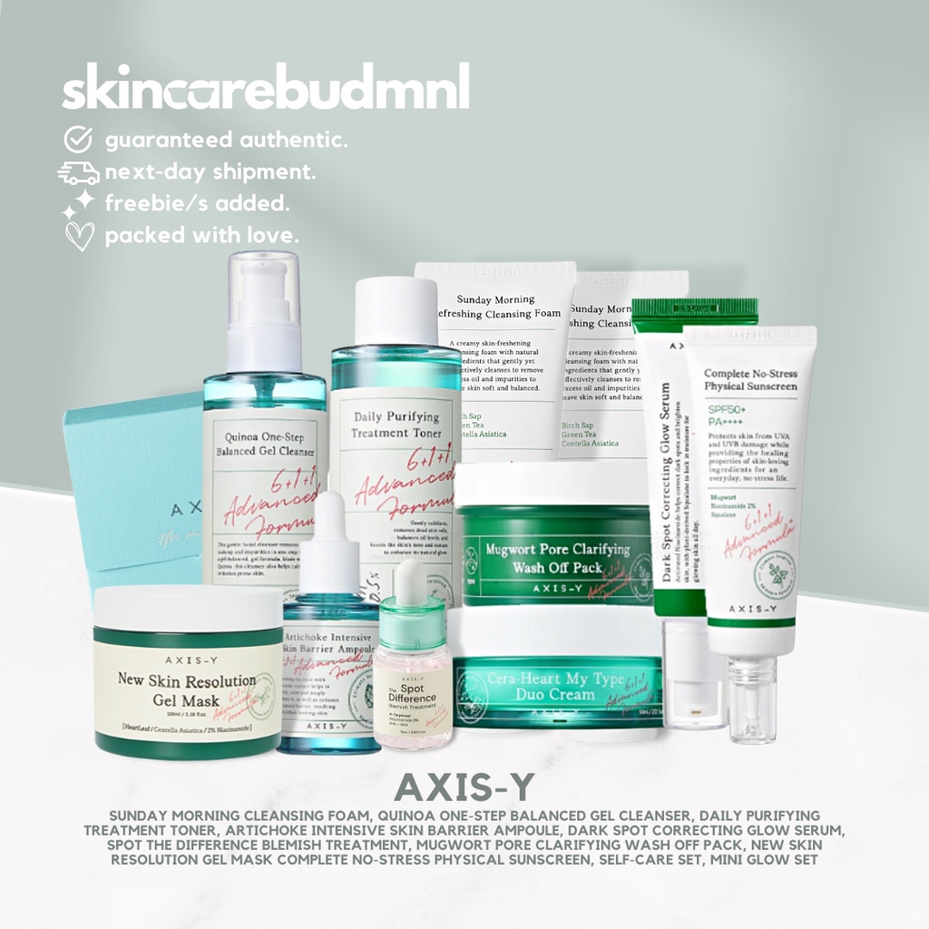 AXIS-Y Products by skincarebudmnl (Cleanser, Foam, Toner, Ampoule ...
