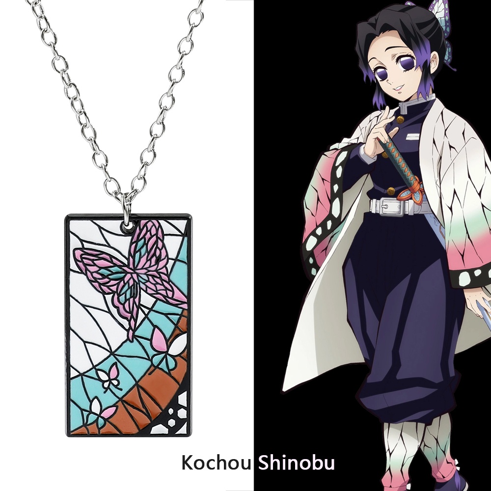 Anime Demon Slayer Necklace Kimetsu no Yaiba Rengoku Kyoujurou Kanroji ...