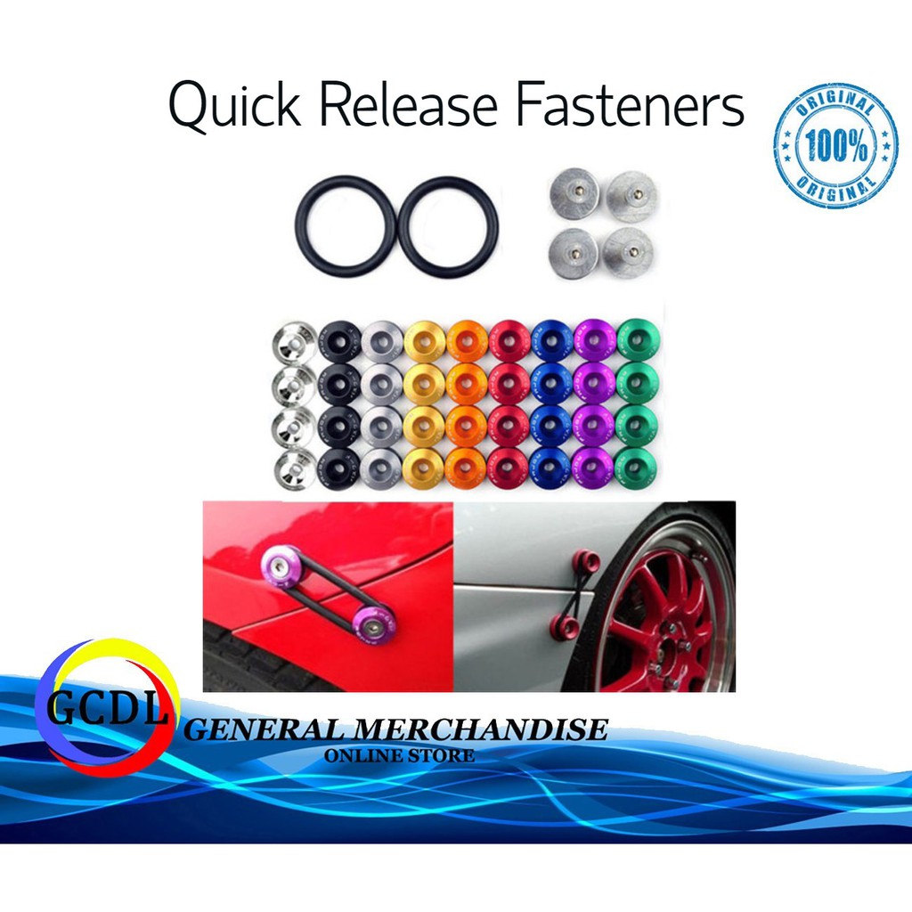 JDM Quick Release Fasteners for Front Bumpers Rear Bumpers and Trunk ...