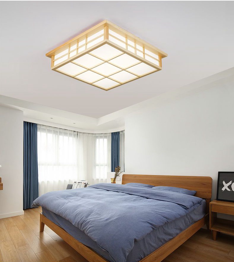 Japanese Style Tatami Chandelier Ceiling Light For Bedroom Led Living ...