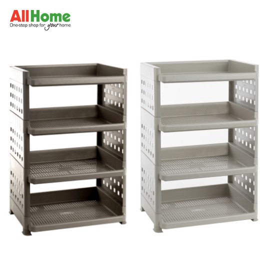 MEGABOX Wide Utility Rack 4 Layer (Brown, Light Gray) | Shopee Philippines