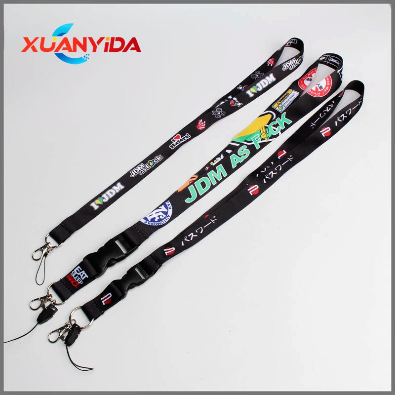 JDM Style Racing Auto Key Chain Key Mobile ID Card Hanging Strap Fabric ...