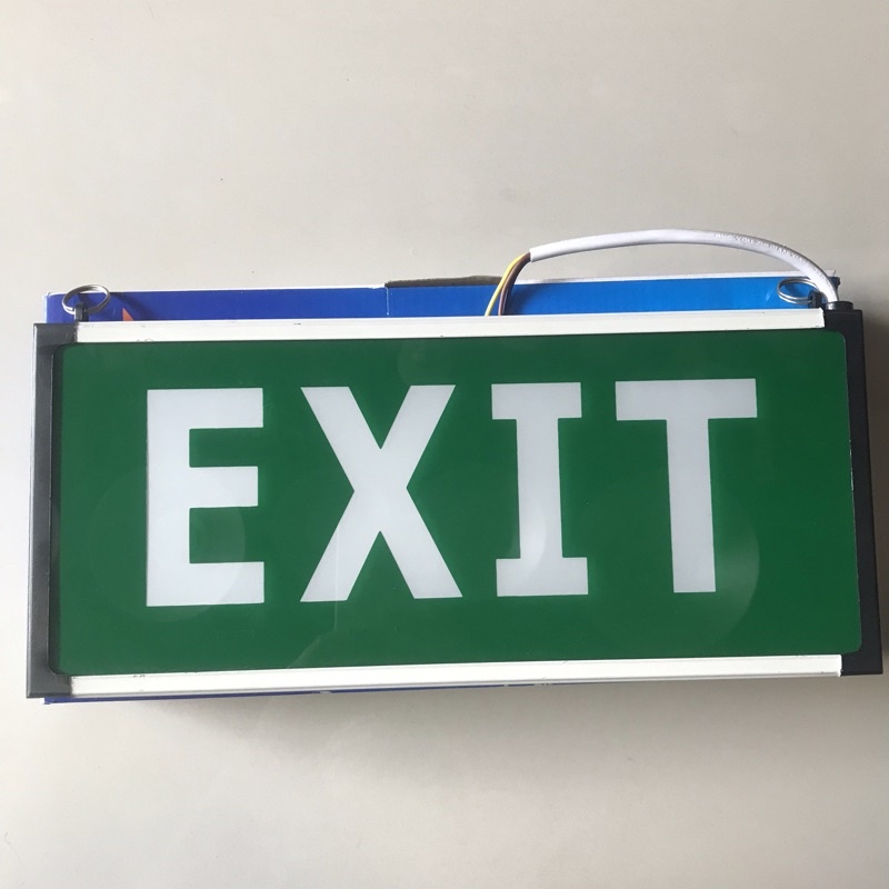 【COD & Ready】Rohstar Rechargeable Glass Exit Emergency light ...