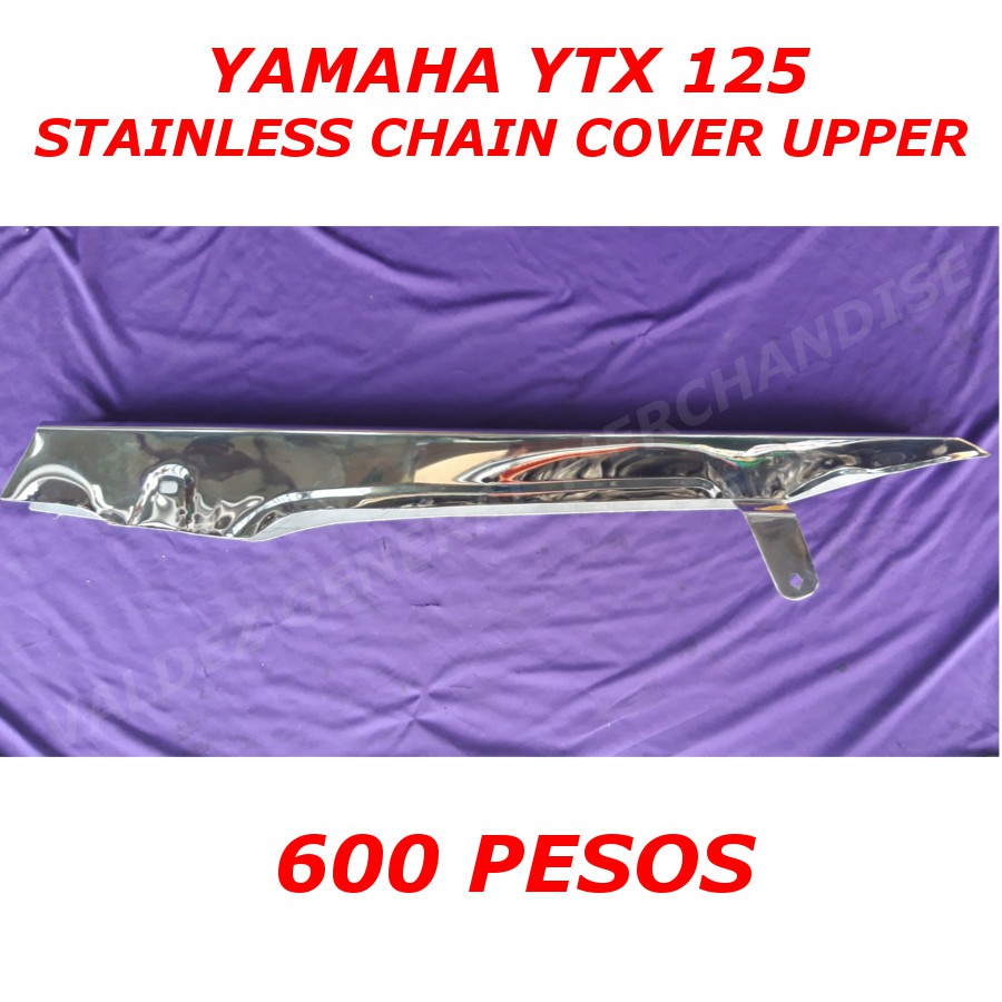 YAMAHA YTX 125 Chain Cover Upper Stainless | Shopee Philippines