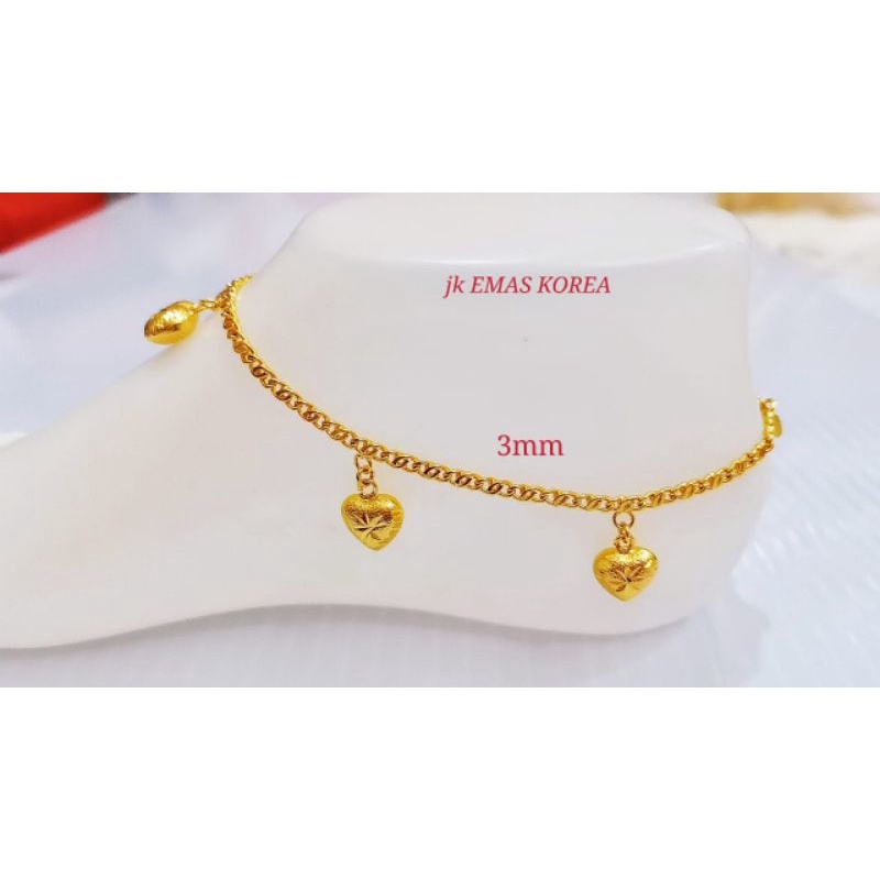 Gold BANGKOK JEWELRY ANKLE leg CHAIN | Shopee Philippines