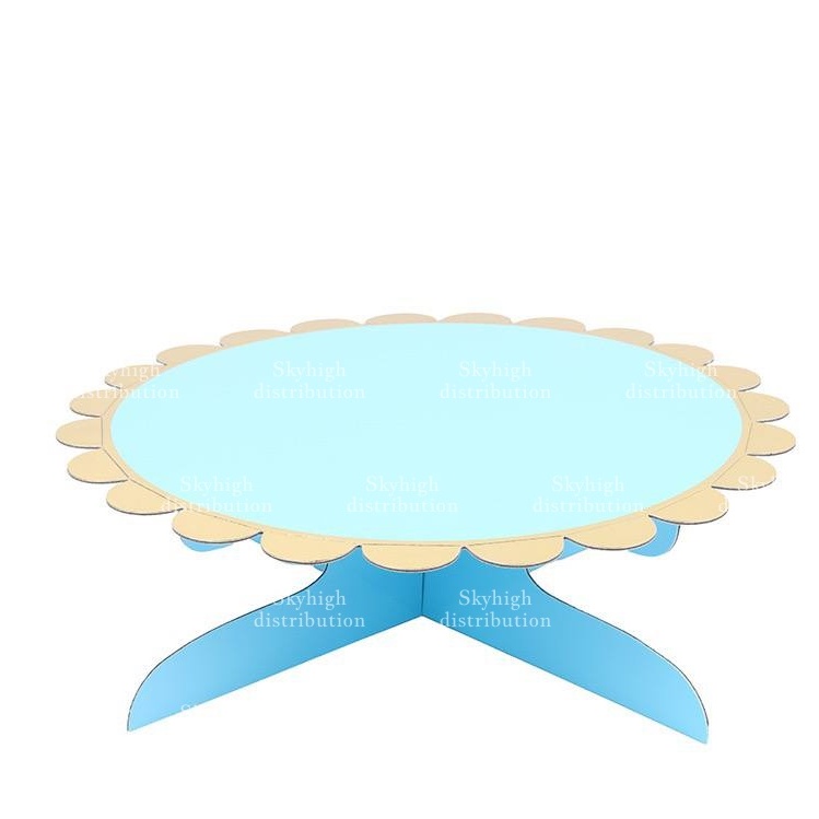Metallic Wave Bronzing Cake Stand Single Layer Cake Stand Birthday ...