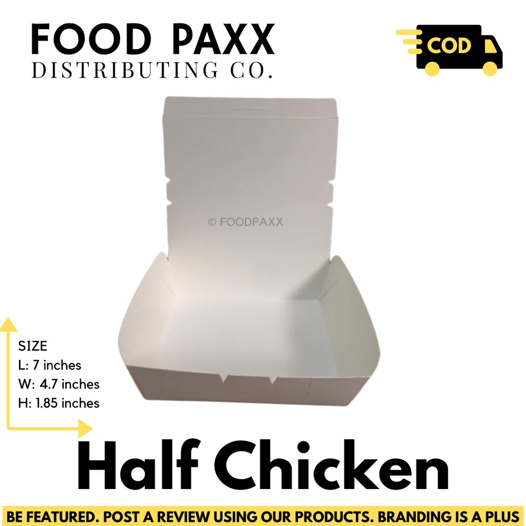 [300pcs] 880cc meal box silver or whitlaminated for take out half ...