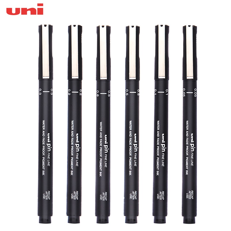 UNI PIN-200 Fine line Pen 0.05-0.8mm Design Drawing Write Needle Pen ...